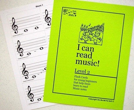Music Note Flash Cards - Level 2 ENGLISH (downloadable) – Soft Mozart